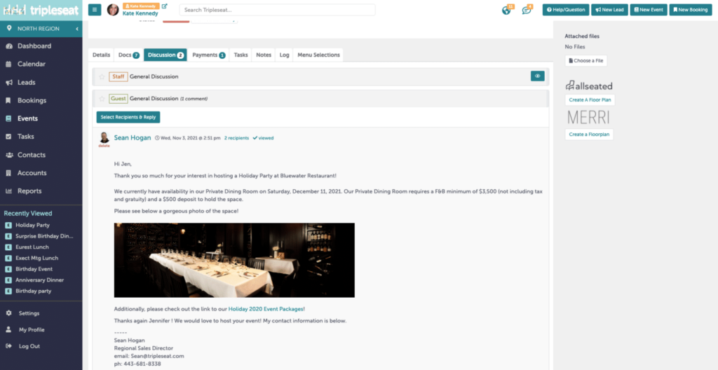 Bar & Nightclub Venue Management Software | Tripleseat