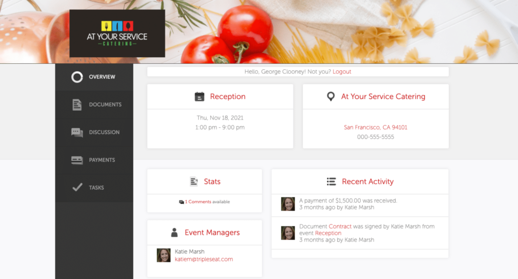 Tripleseat Catering Software – Sales & Management Platform