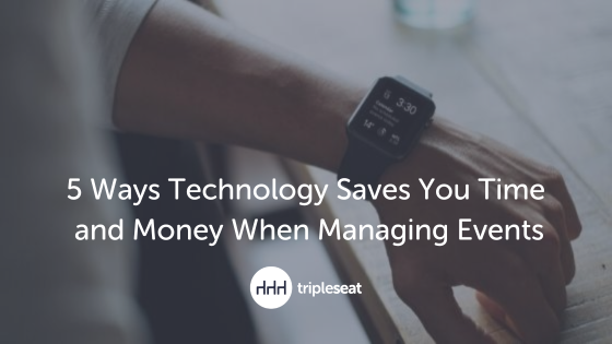 5 Ways Technology Saves You Time and Money When Managing Events